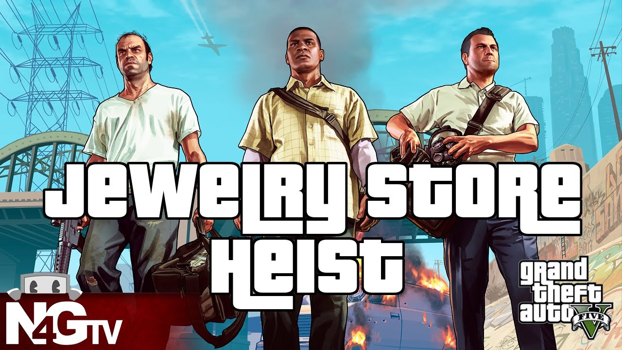 GTA V - The Jewel Store Job (Jewelry Store Heist) - Walkthrough Let's ...