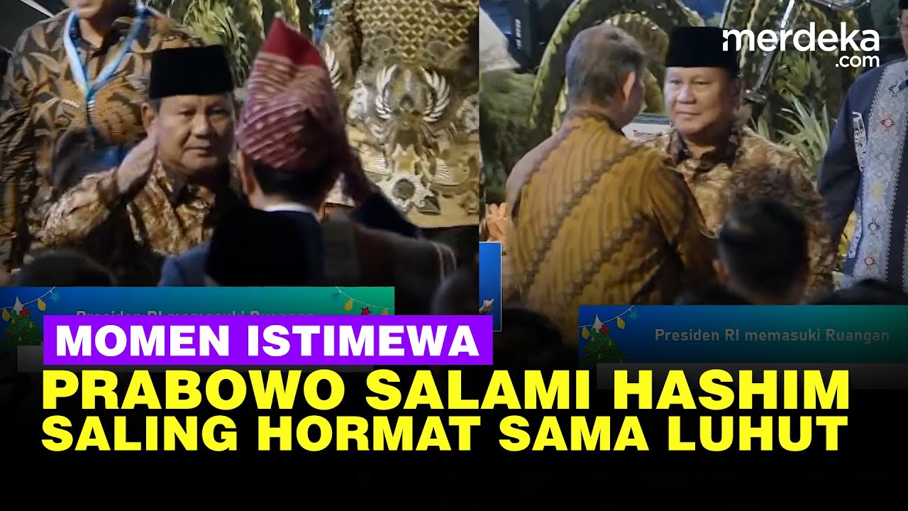 Momen Istimewa Prabowo Salami Sang Adik Hashim, Saling Hormat dengan ...