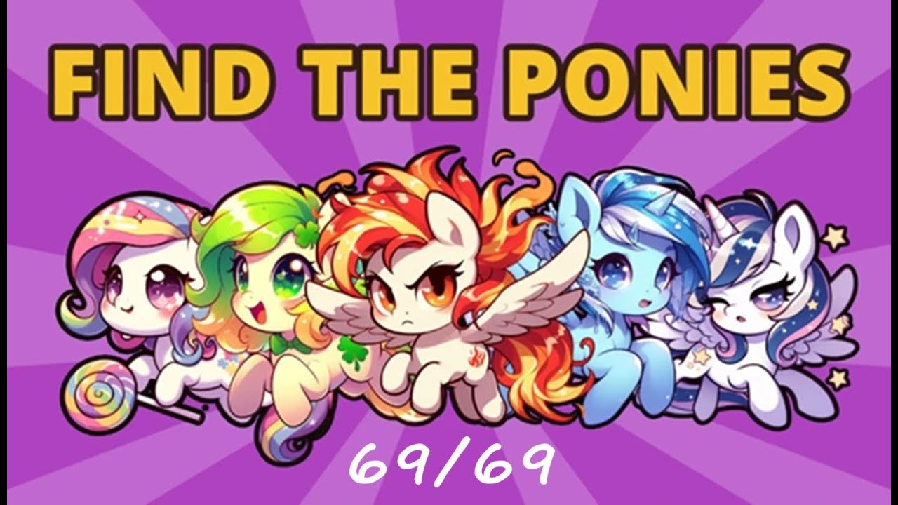 Roblox Find The Ponies Walkthrough - All Ponies Locations - YouTube