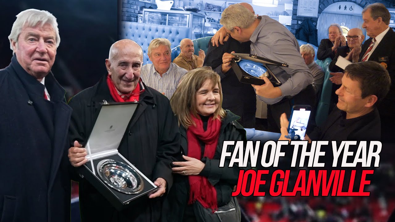 Man Utd players & supporters pay Tribute to legendary fan Joe Glanville ...
