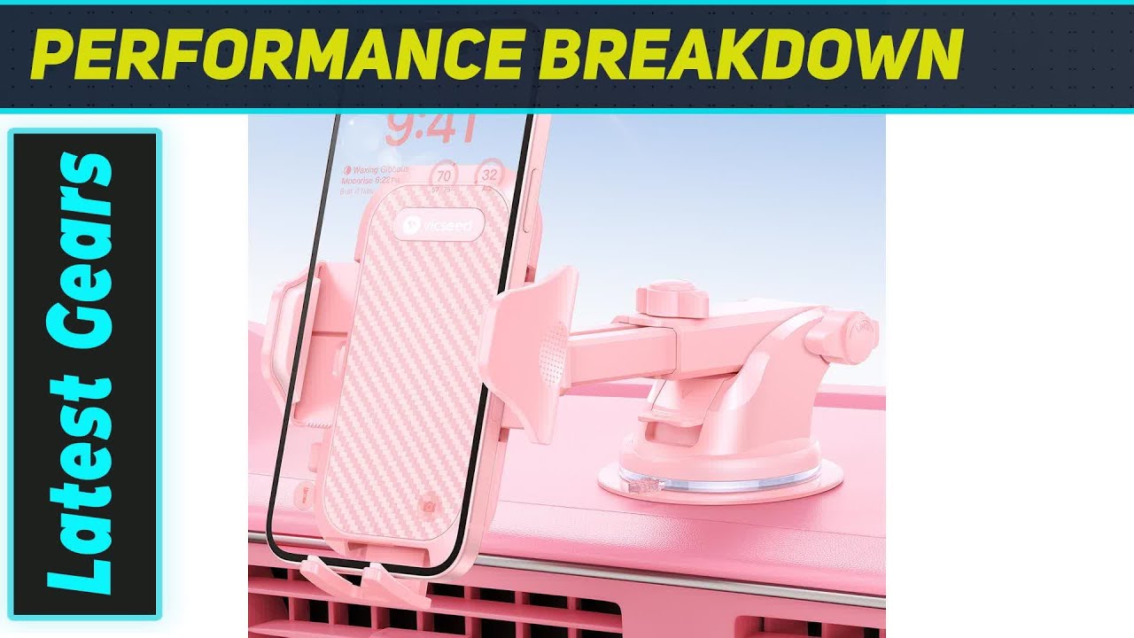 Best Pink Car Phone Holder? VICSEED Pink Car Mount - YouTube