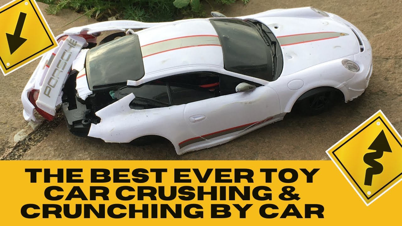 ASMR TOY CAR CRUSHING CRUNCHING EXPERIMENT BY CAR. JUST LISTEN TO THE ...