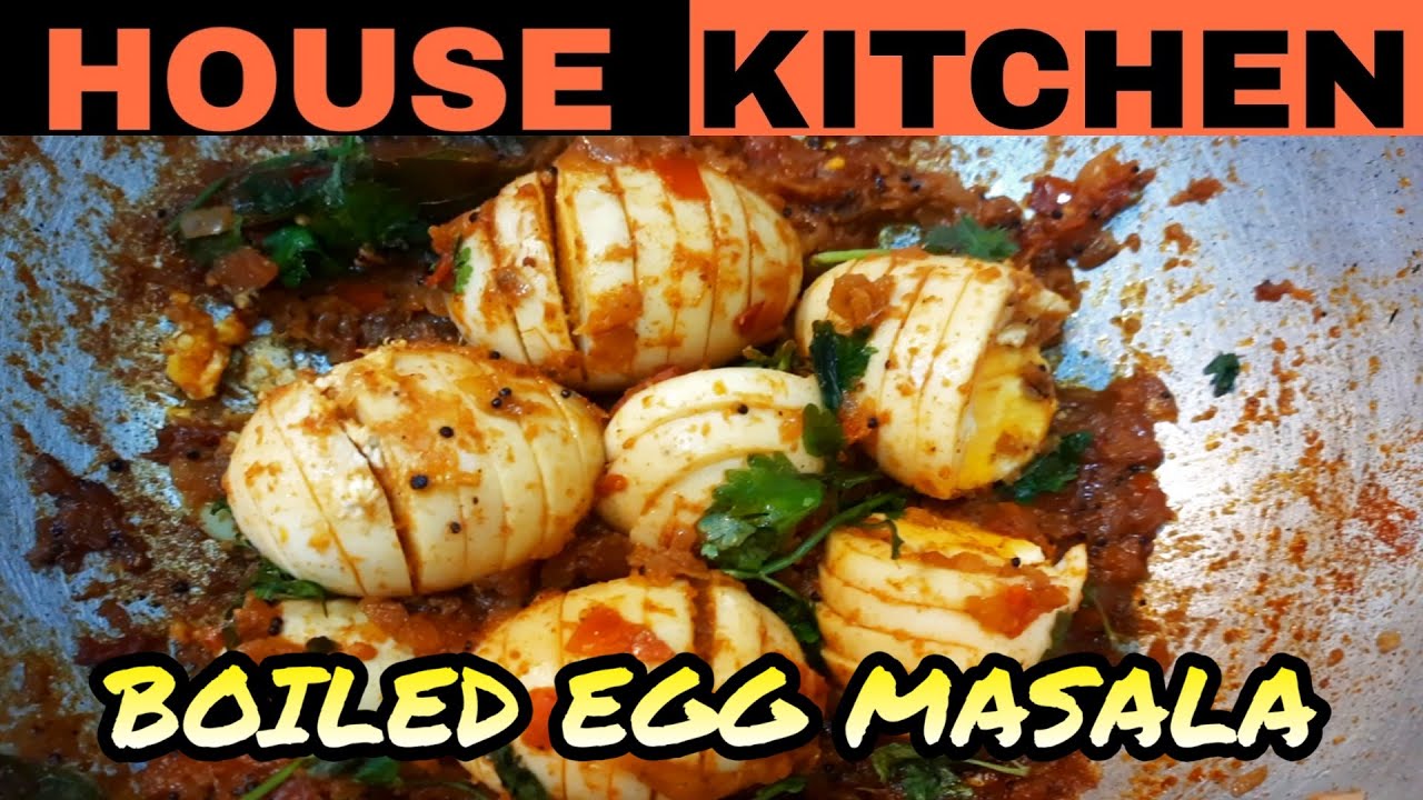 Boiled Egg Masala Recipe/Egg Recipe/House Kitchen Cook With Akshaya ...