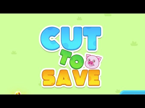 Cut to save - puzzle game play for kids brain workout. #gaming - YouTube