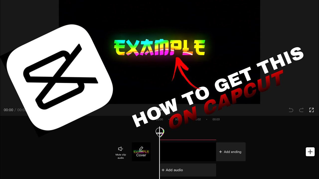 How to get anime rainbow text on capcut - YouTube