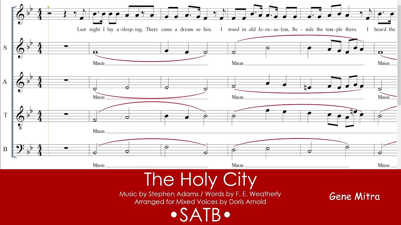 The Holy City • SATB - YouTube