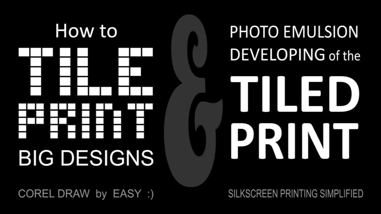 How To TILE PRINT Big Design Photo Emulsion Developing Of The TILED how-to-tile-print-big-design-photo-emulsion-developing-of-the-tiled