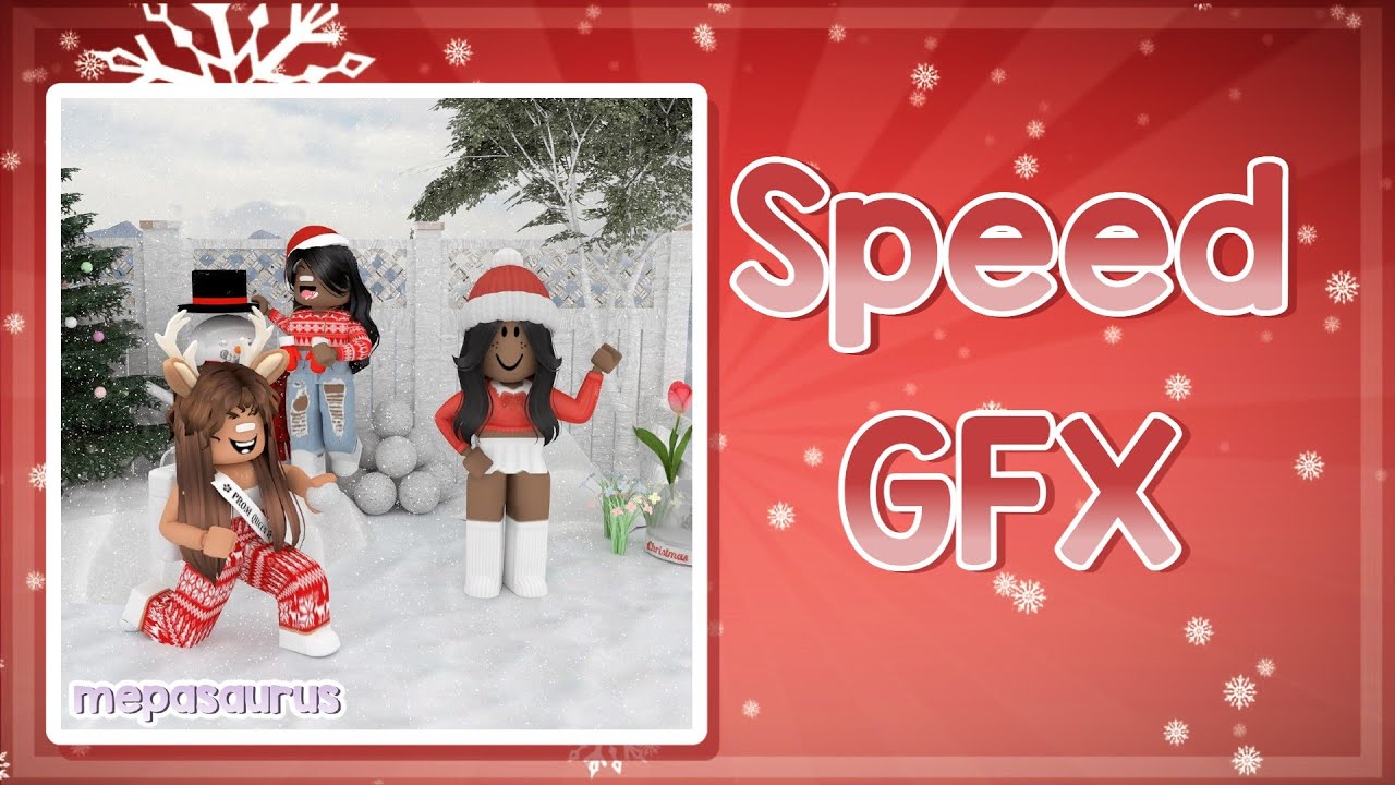 Winter Themed Speed GFX! | mepasaurus - YouTube