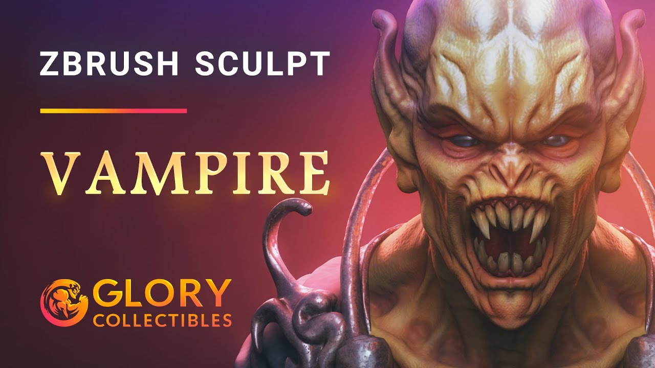 Sculpting Vampire Portrait - Halloween Special - YouTube