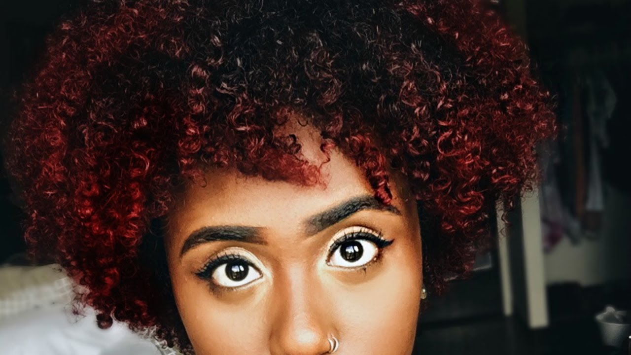 HOW I DYED MY NATURAL HAIR RED EXPLAINED IN 3 MINS - YouTube