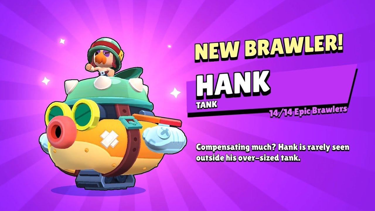 🪖 HANK NEW BRAWLER IN BRAWL STARS FREE GIFTS 💥🎁👍 - YouTube