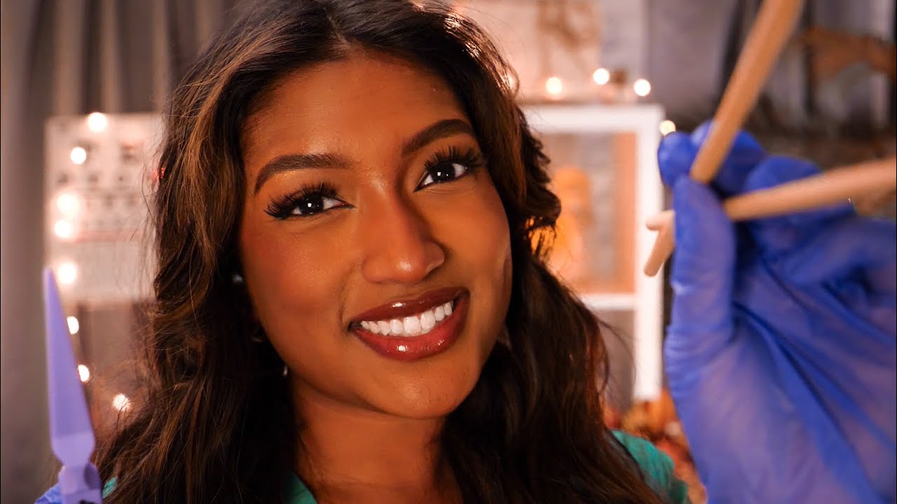 ASMR | School Nurse Roleplay 🩺 Lice Check, Check-up, Relaxing Personal ...