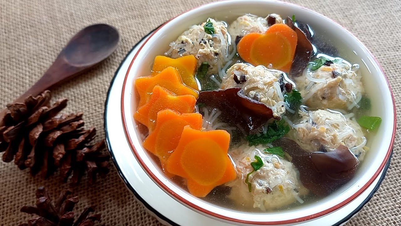 Olahan ayam simple dan sehat || Resep Bakso Rambutan ( bakso Lo hoa ...