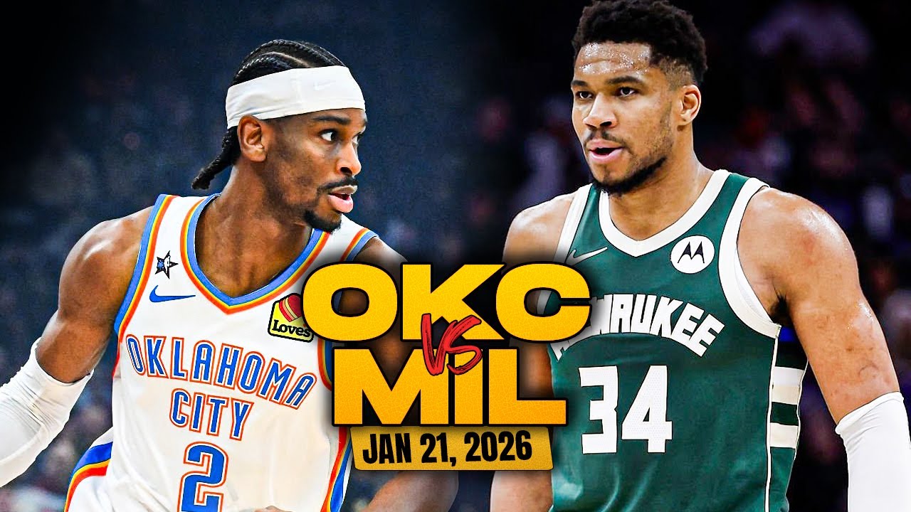 Oklahoma City Thunder vs Milwaukee Bucks Full Game Highlights | Jan 21 ...