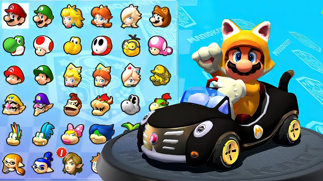Mario Kart 8 Deluxe - Cat Mairo Drivers Black Cat Cruiser in Spiny Cup ...