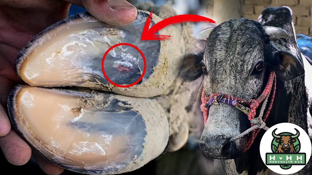 The claw is currently obstructed by a nail.. Ox HOOF - YouTube