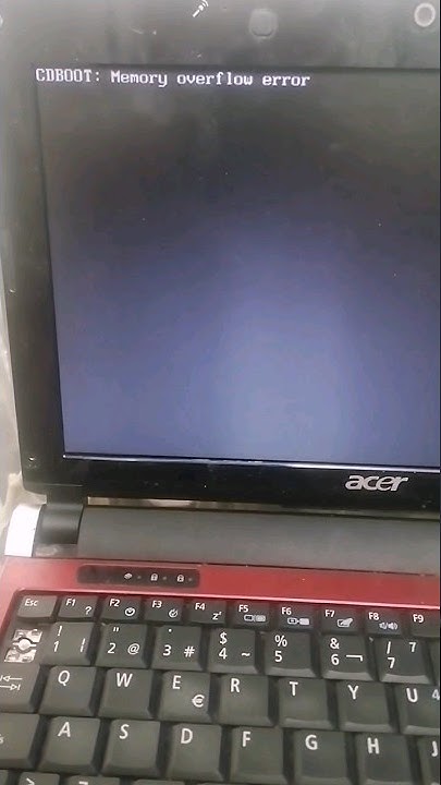 Solución error CDBOOT: MEMORY OVERFLOW ERROR #errorpc - YouTube