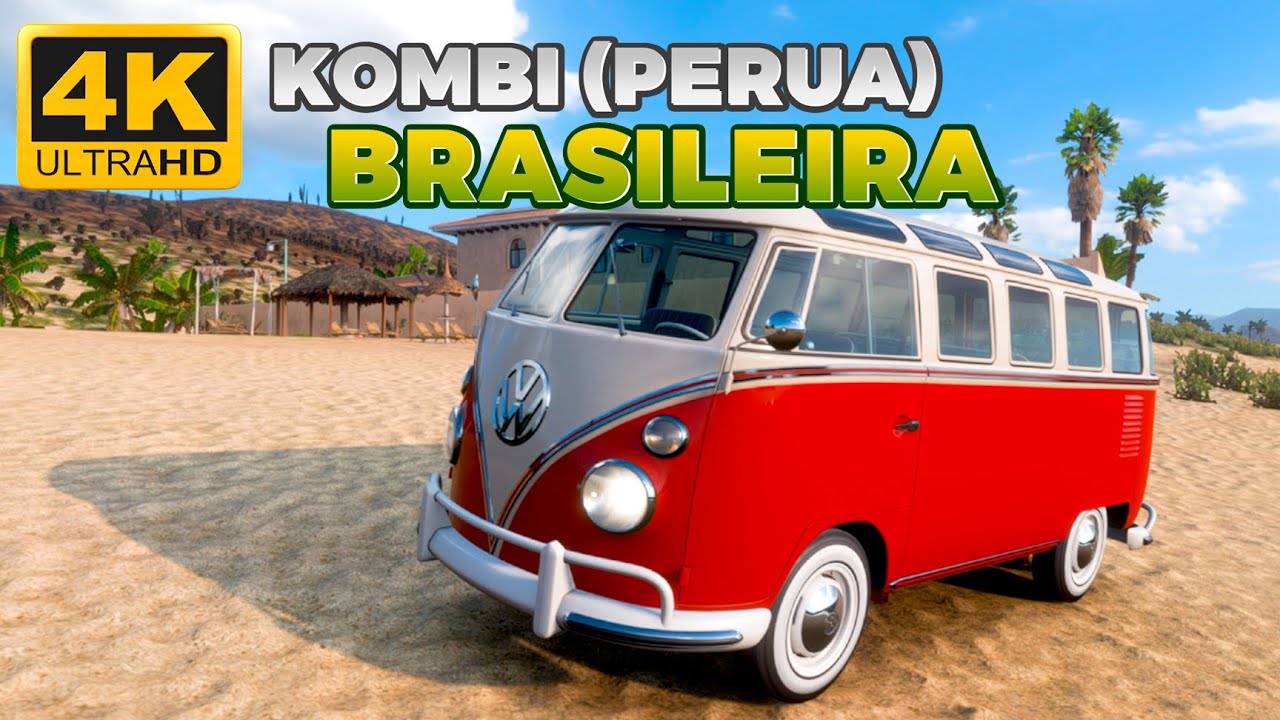 KOMBI BRASILEIRA (Volkswagen Type 2 De Luxe) Forza Horizon 5 (4K) - YouTube