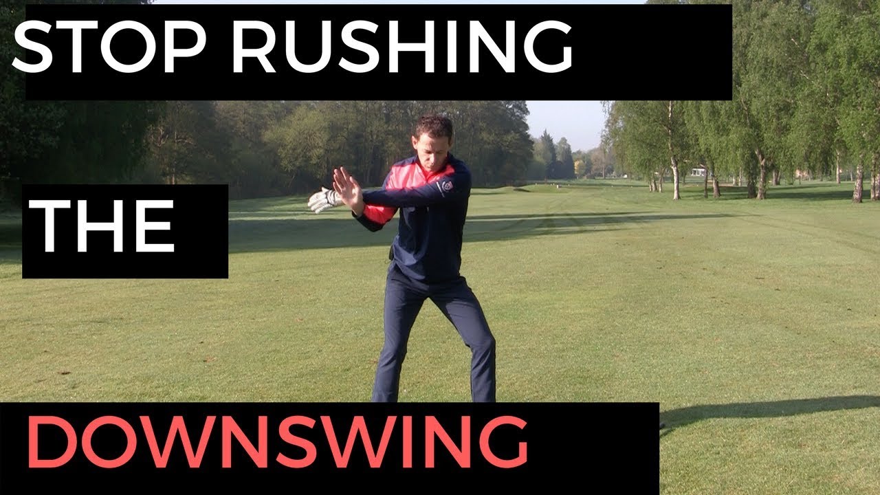 STOP RUSHING THE DOWNSWING TRICK - YouTube