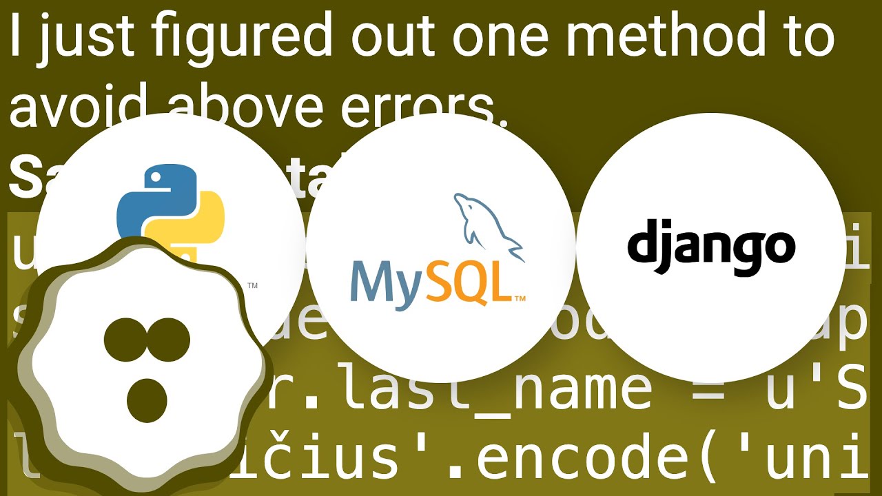 Mysql Incorrect String Value Error When Save Unicode String In Django 4977