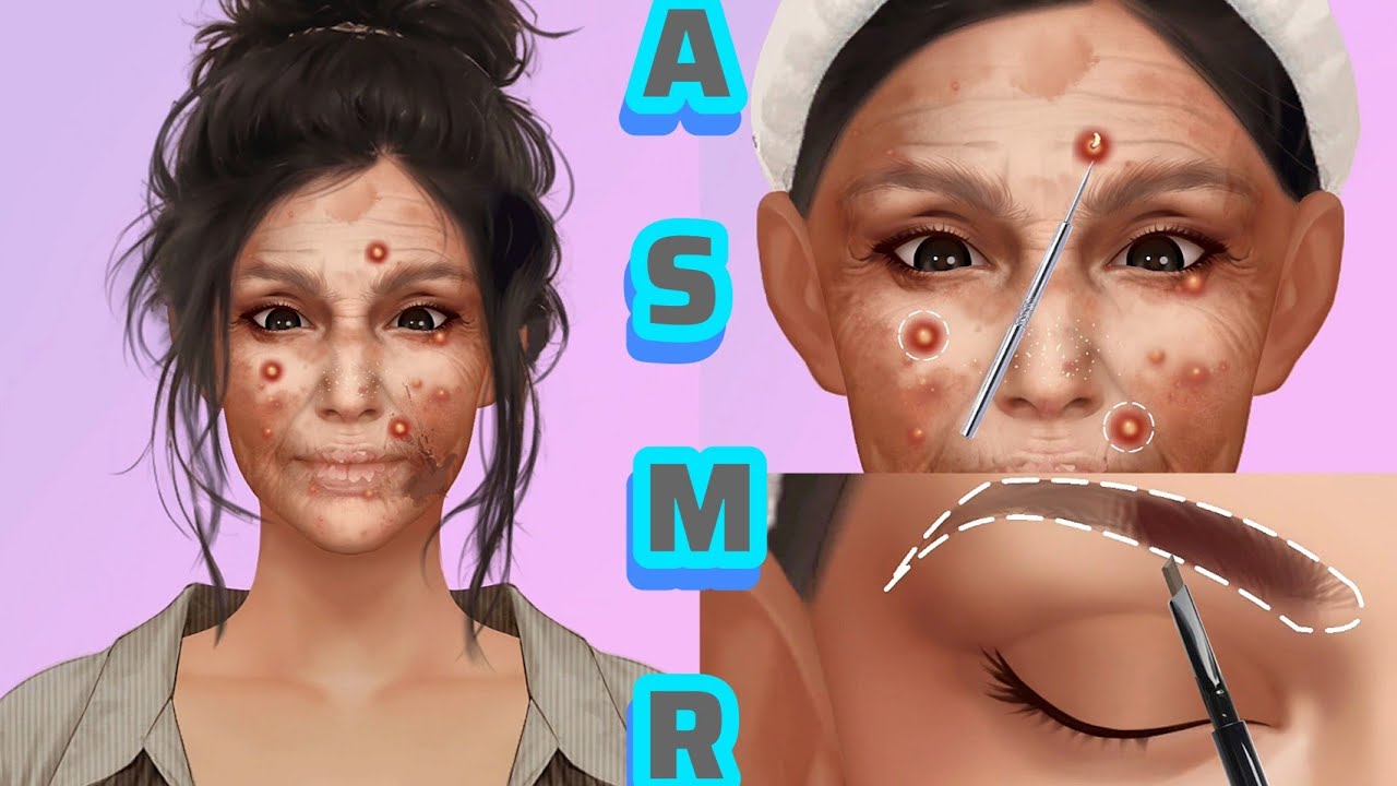 ASMR MAKEUP & MAKEOVER ANIMATION - YouTube