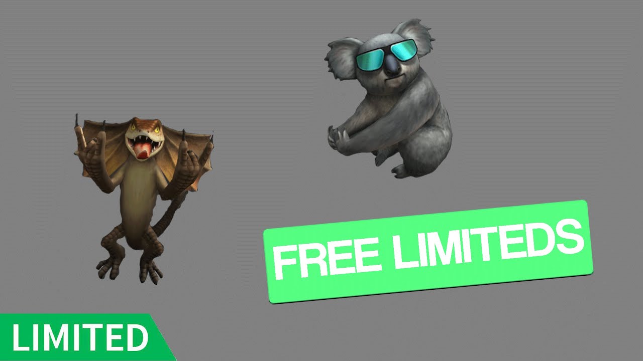 Free Limited Items Roblox Youtube