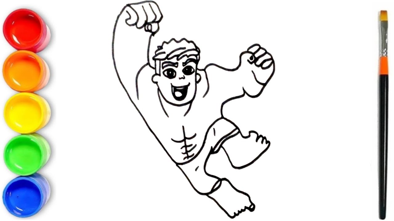 How to draw Hulk, Hulk Drawing, Draw Hulk From Spidey and His Amazing ...