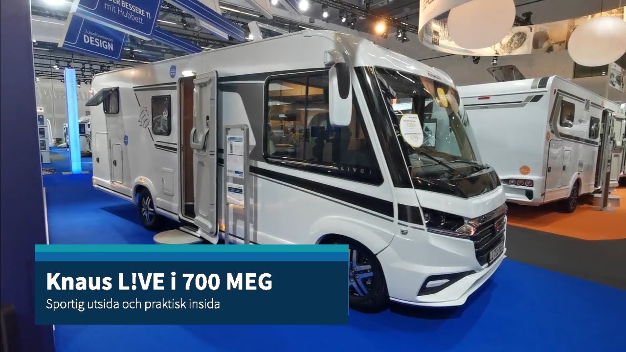 Knaus Live i 700 MEG - helintegrerad husbil med långbäddar - YouTube