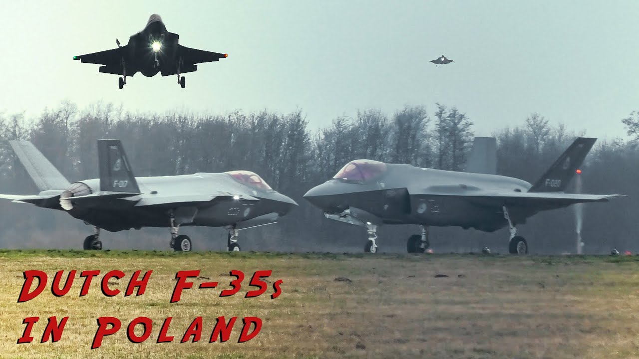 ROYAL NETHERLANDS AIR FORCE | F-35 Lightnings in POLAND - YouTube