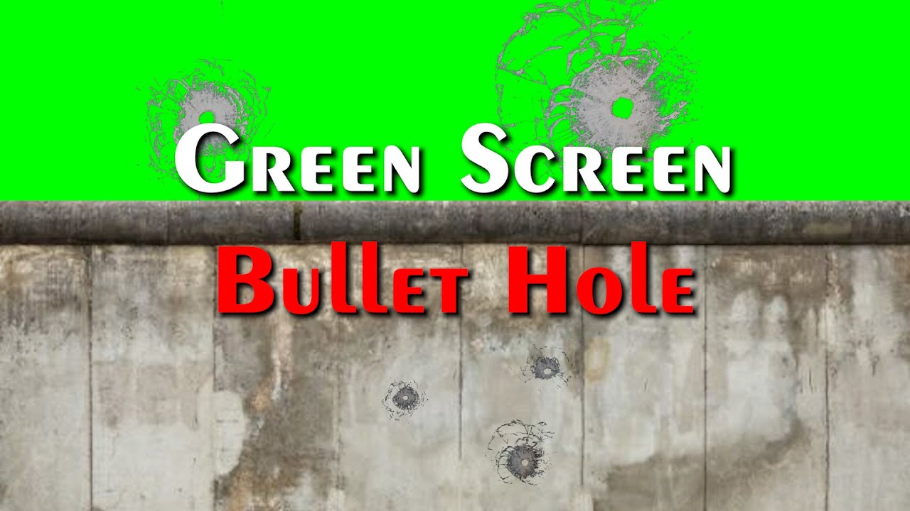 Green Screen Bullet Hole || Bullet Shot || Green Screen Effects || VFX ...