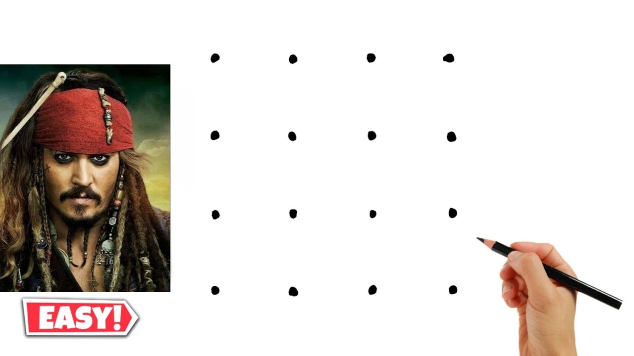 Pirates of the Caribbean: Jack Sparrow Pencil drawing // Turns into ...