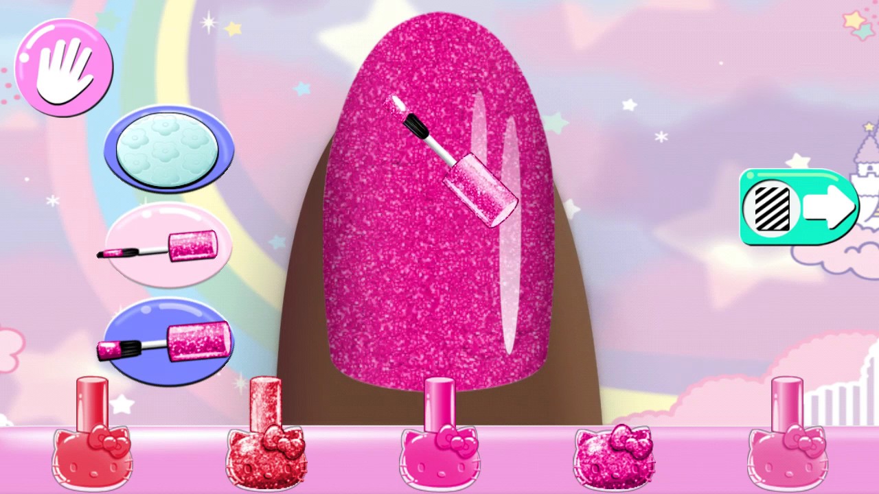Permainan Anak Perempuan: Main Kutek Kuku Hello Kitty Warna Pink ...