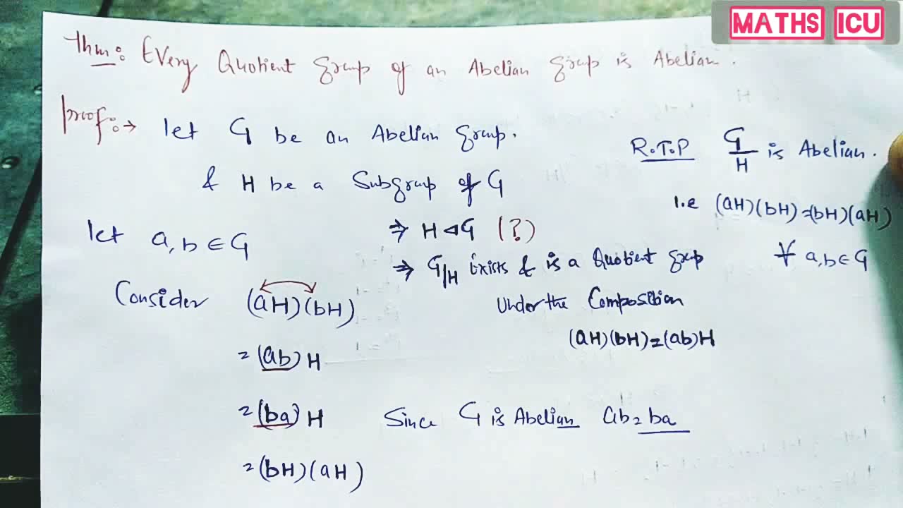 Every Quotient Group Of An Abelian Group Is Abelian YouTube every-quotient-group-of-an-abelian-group-is-abelian-youtube
