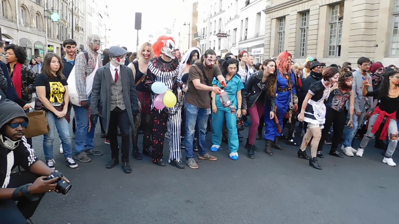 1 # 12.octobre.2019 # ZOMBIE WALK PARIS. - YouTube