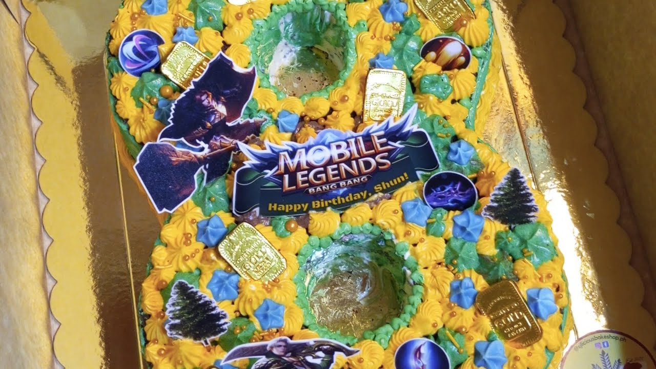 NUMBER CAKE DESIGN MOBILE LEGEND THEME | Paano gawin? • Cake Decorating ...