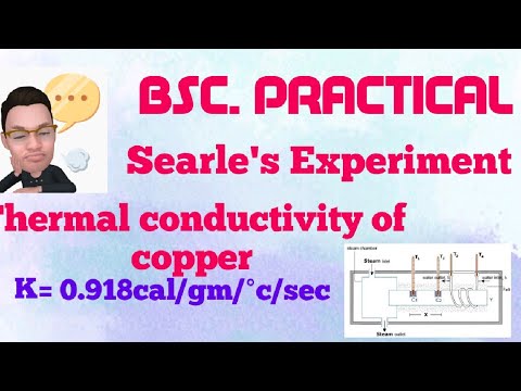 Searle's experiment|Bsc practical physics|semester | thermal ...