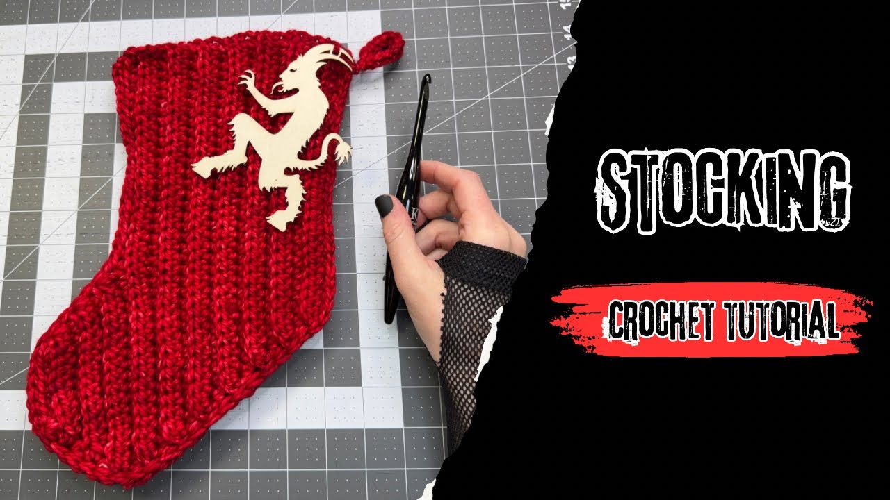 Stocking Crochet Tutorial / Beginner - YouTube