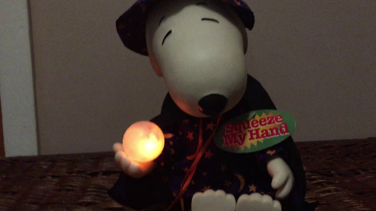 Gemmy animated wizard snoopy - YouTube