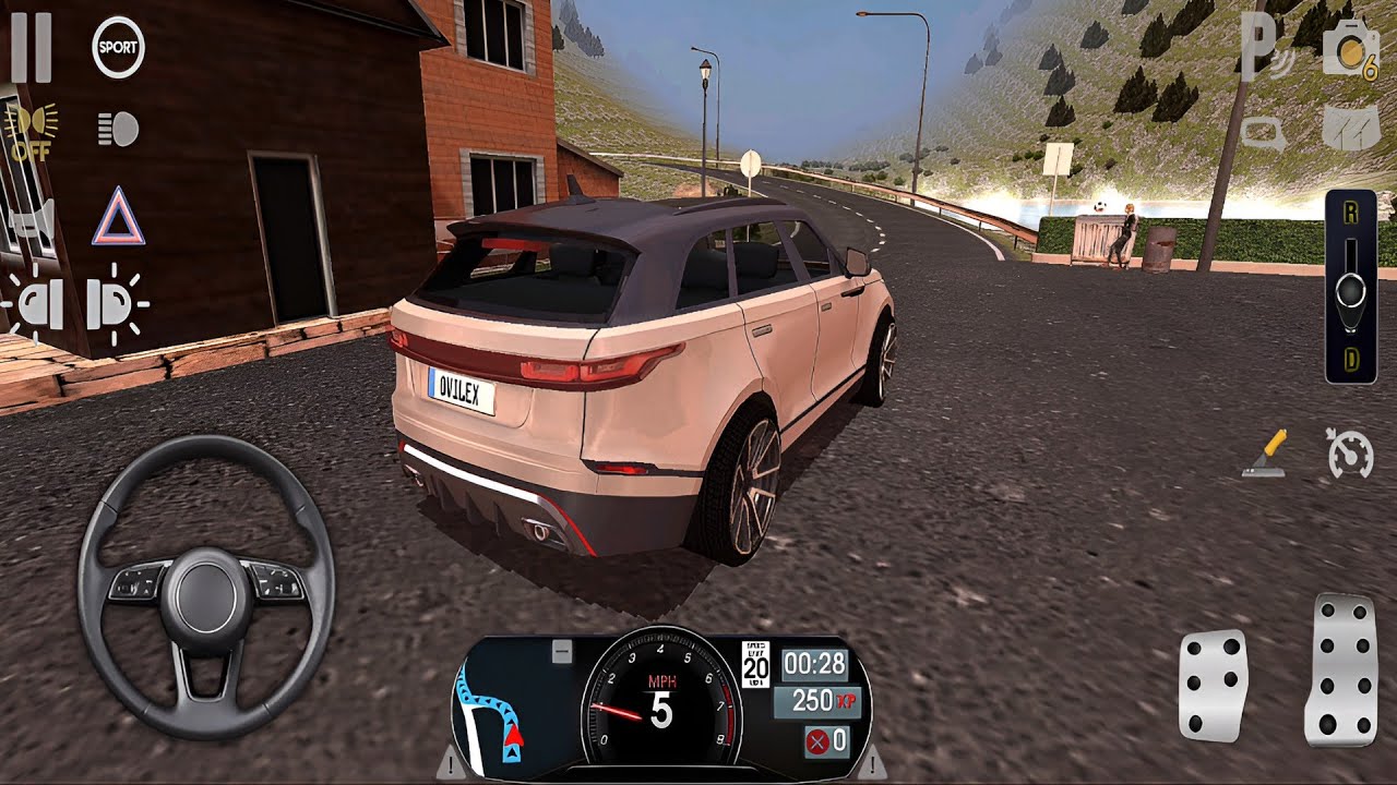 Driving school sim - Range Rover Mountain Hills Gameplay - YouTube