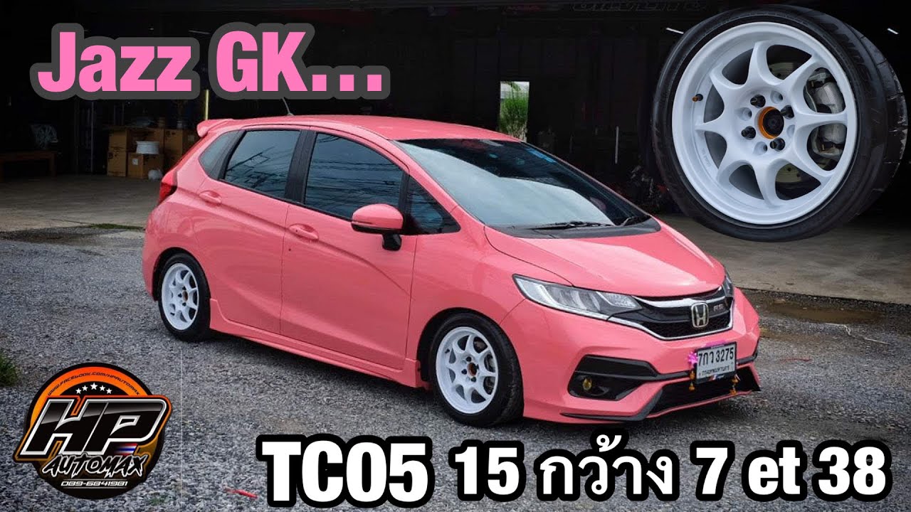 รีวิว ล้อ Wedsport TC05 สีขาว รัดยาง Landsail RS009 ติดตั้งในรถ Jazz GK ...
