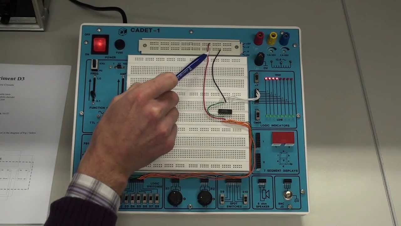 Video 1 (7475 4-bit latch) - YouTube