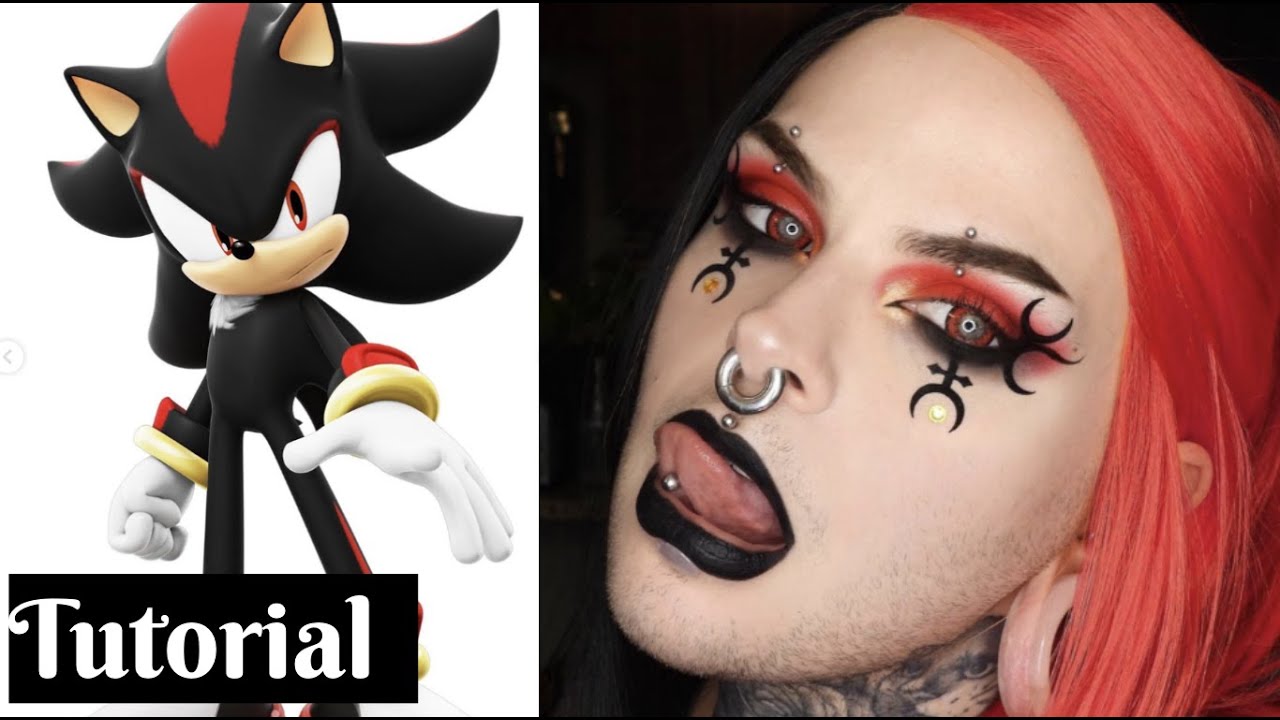 Shadow Inspired Makeup (Sonic the Hedgehog) - YouTube