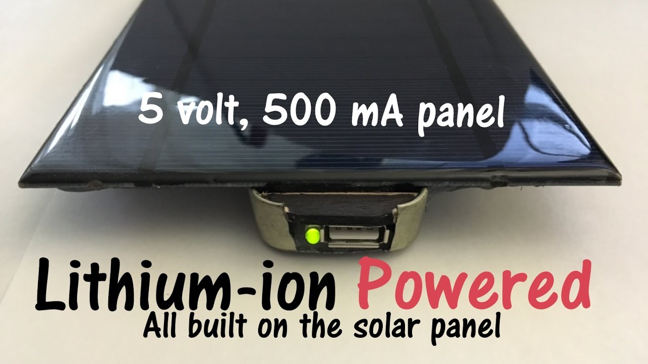 DIY Solar iPhone Charger 3.0! Built on the solar panel!!! - YouTube