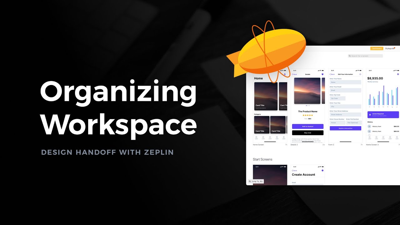 How to Organize Workspace for Design Handoff - Figma & Zeplin - YouTube