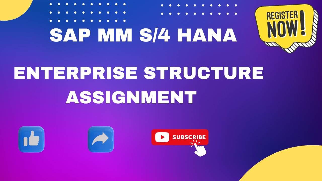 Enterprise Structure Assignment in SAP MM S/4 HANA - YouTube