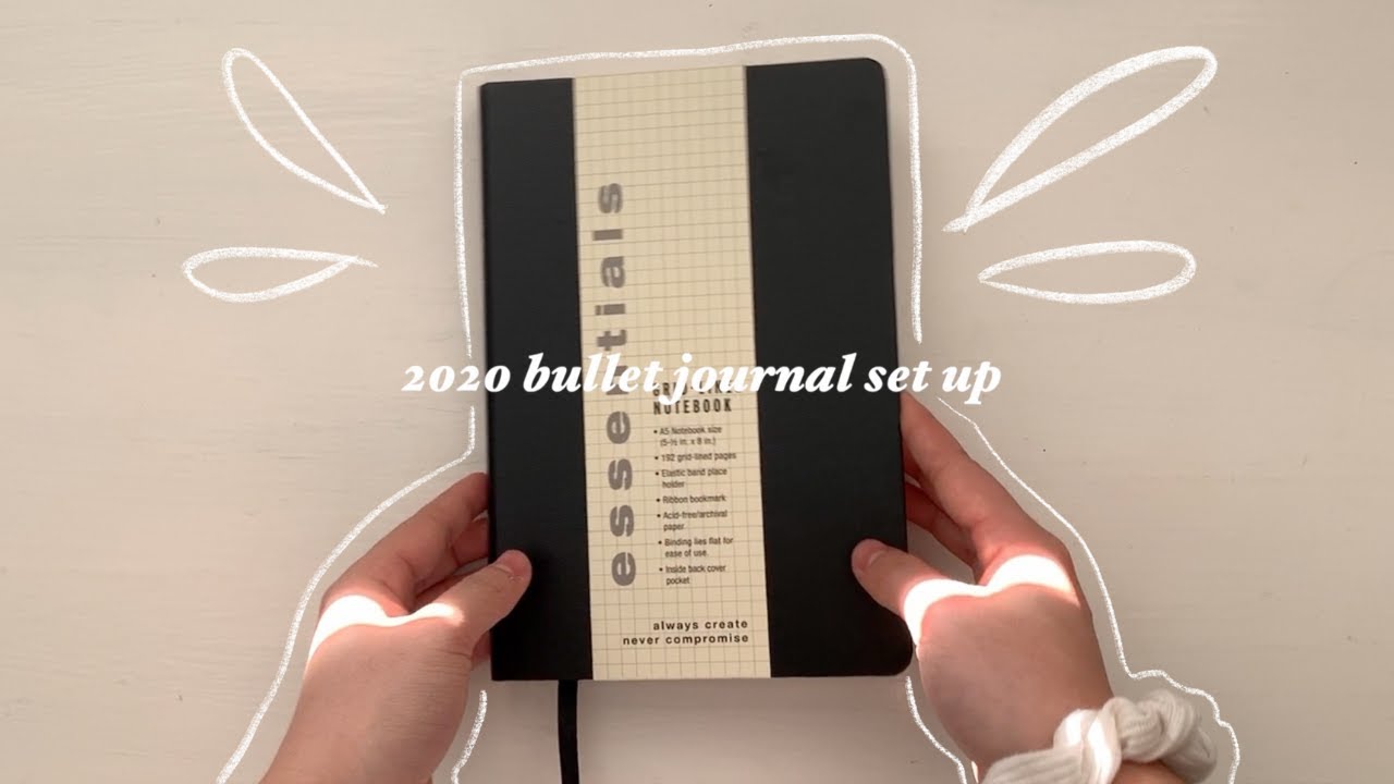 2020 bullet journal set-up || minimal and easy - YouTube