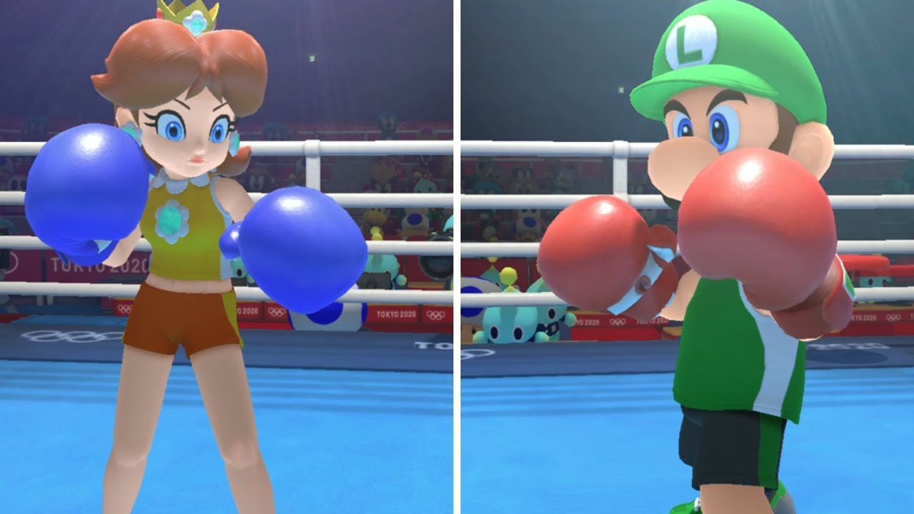 MARIO & SONIC AT THE OLYMPIC GAMES TOKYO 2020 Daisy Boxing & 100m Hard ...