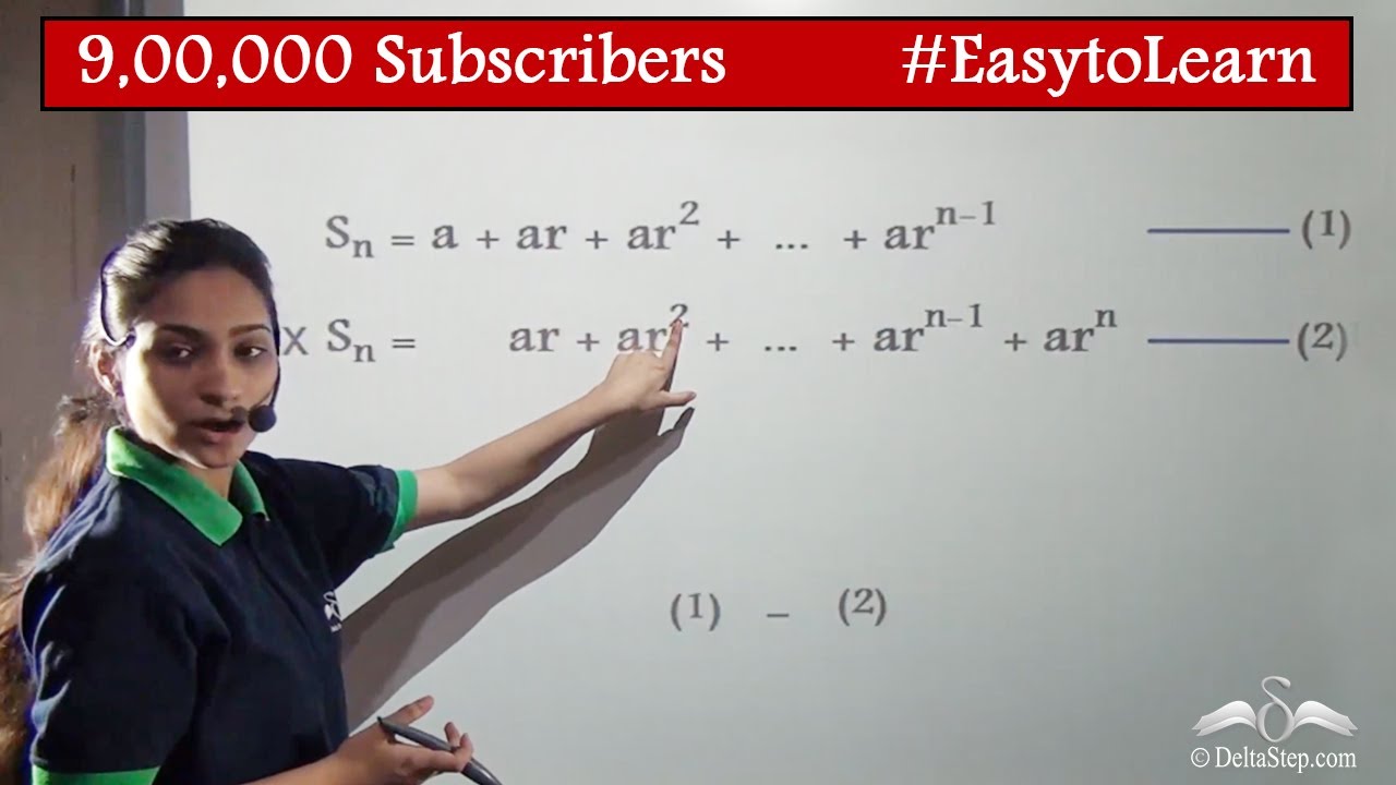 Sum of n terms of GP | Formula Derivation | AP and GP | Class 10 | CBSE ...