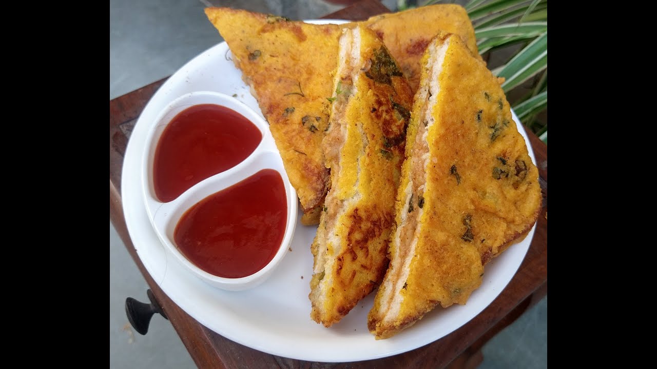 Stuffed Bread Pakora | Aloo Bread Pakoda | Bread Pakoda Recipe | Snacks ...