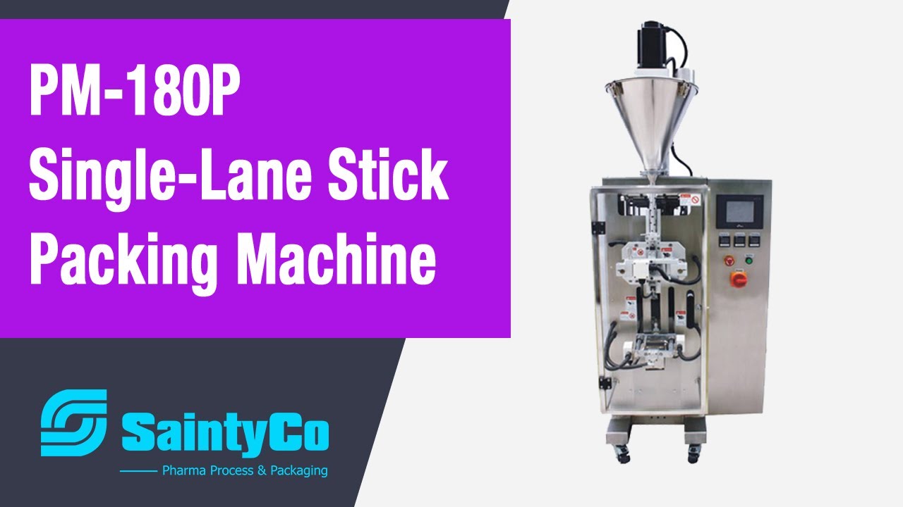PM-180P Single Lane Stick Packing Machine-SaintyCo - YouTube